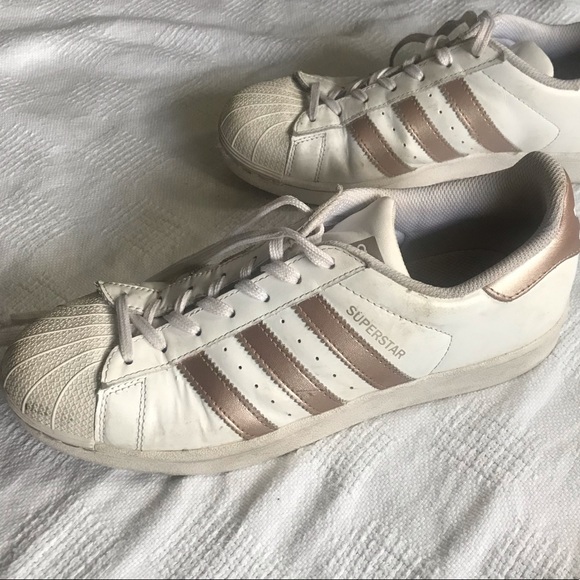 adidas | Shoes | Adidas Shell Toe Bronze 3 Stripe Superstar 8 2 | Poshmark